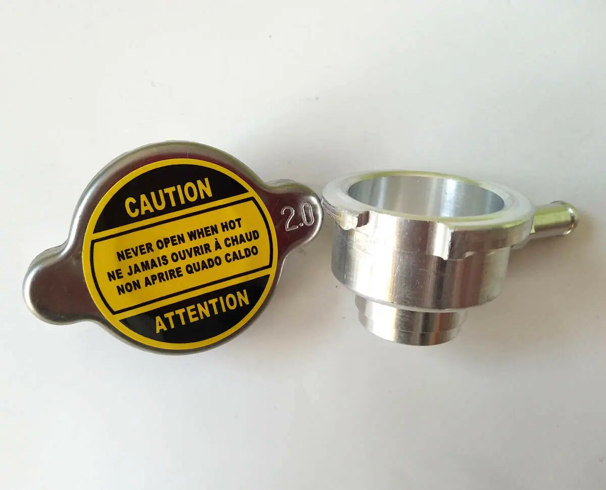 Weld-On Aluminum Radiator Filler Neck 1-1/4' And 1 Free 2.0 BAR ...