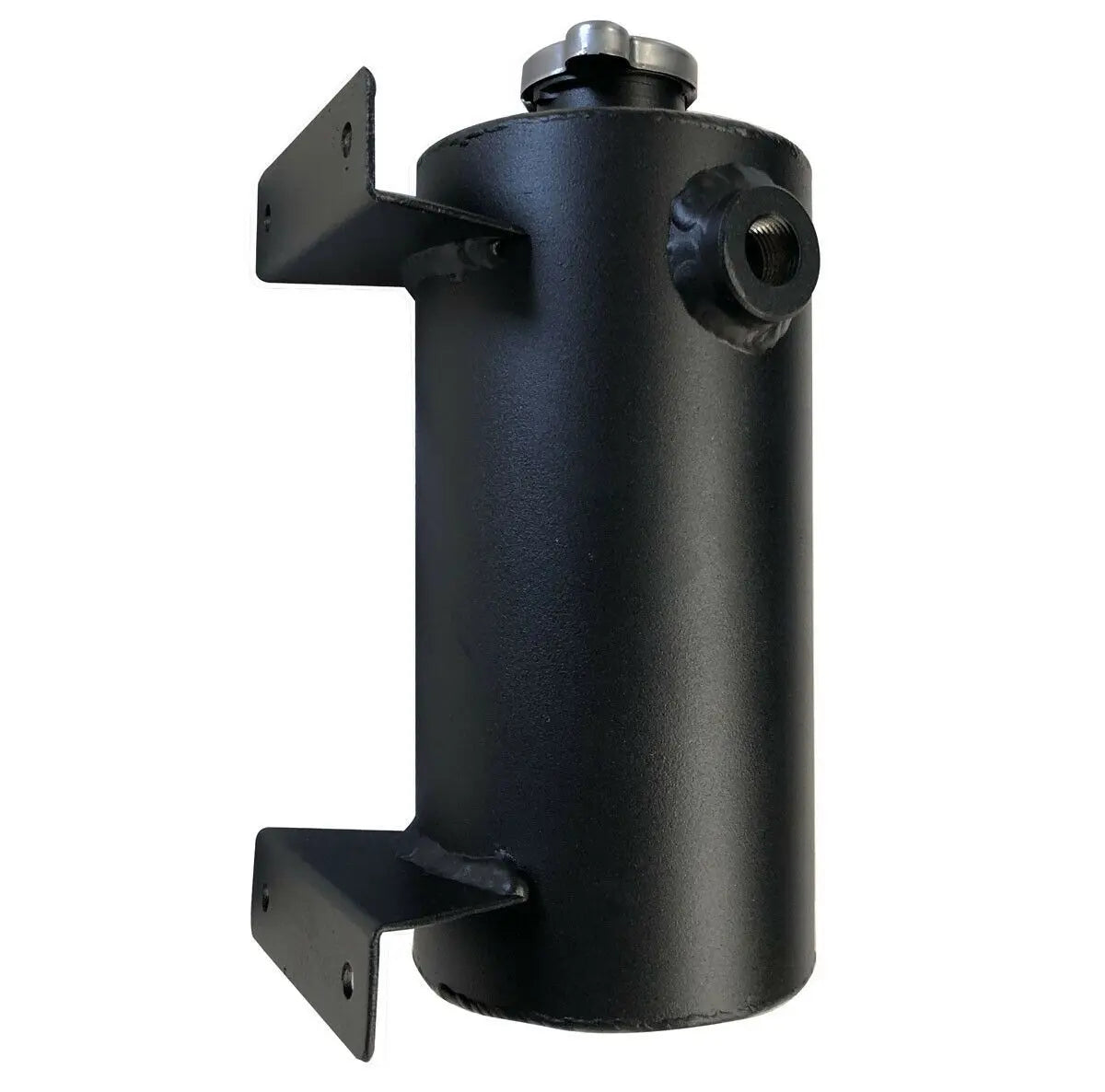 Universal Aluminum Expansion Coolant Tank Round Style With Cap Black ...